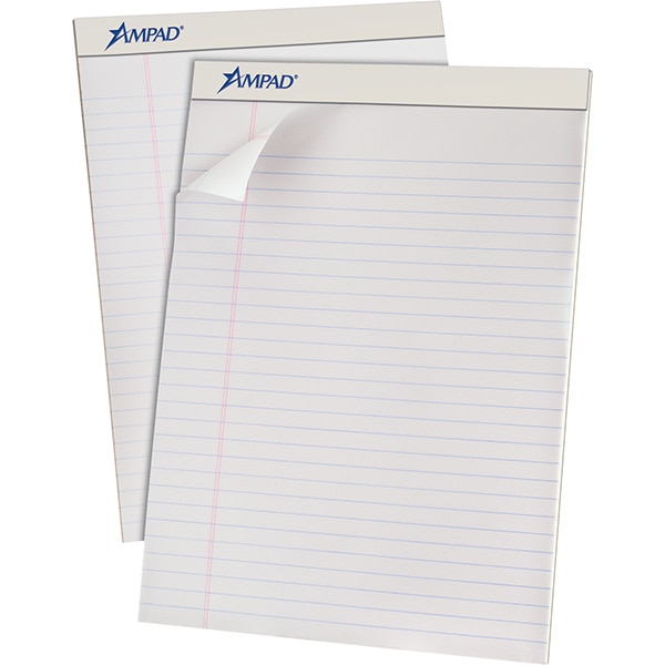 Ampad™ Perforated Pad Rule, 8-1/2" x 11-3/4"