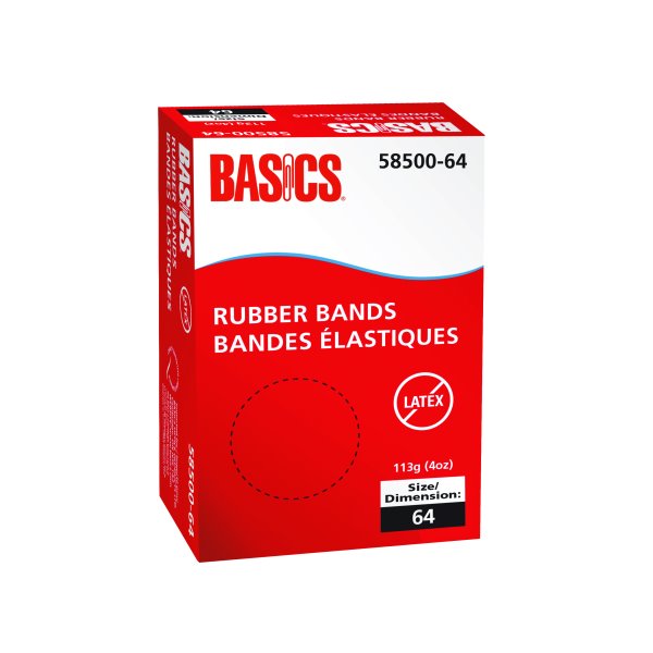 Basics® Rubber Bands, #64, 113g