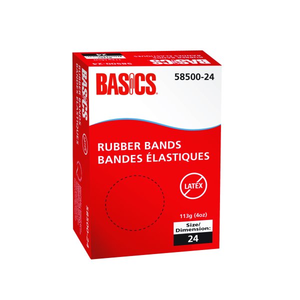 Basics® Rubber Bands, #24, 113g