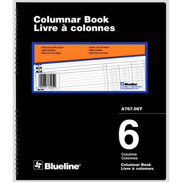 Blueline® A767 Series Columnar Book, 12