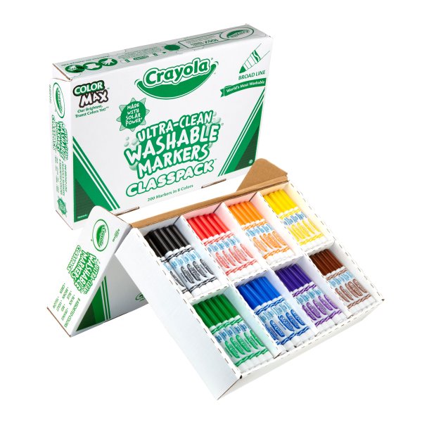 Crayola® Large Washable Crayons Classpack, 400/cs