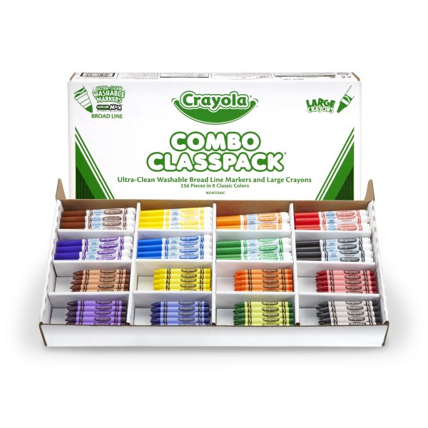Crayola® Marker and Crayon Combination Classpack