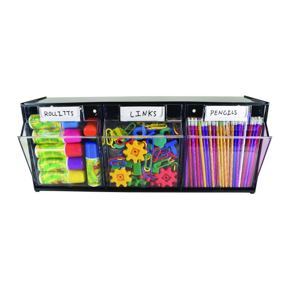 TiltBin Interlocking Multi-Bin Storage Organizer