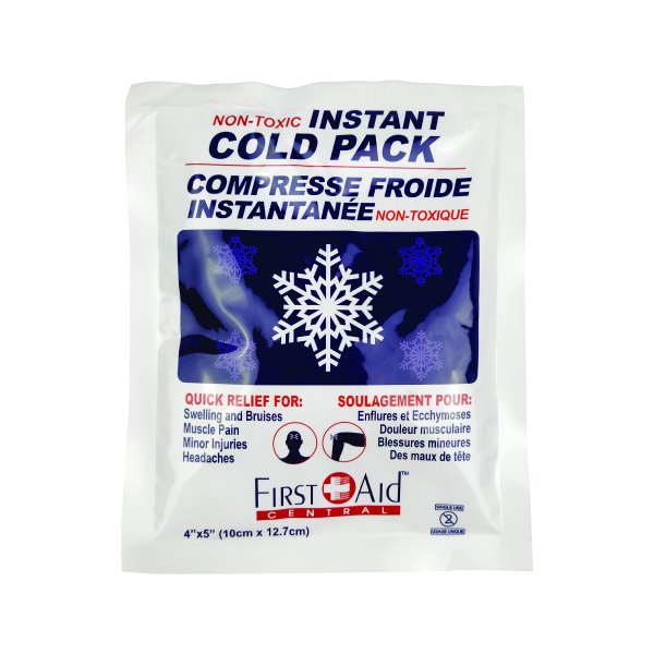 First Aid Central® Instant Cold Pack, 4
