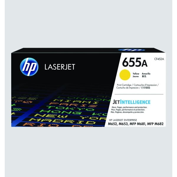 HP 655A Yellow Original LaserJet Toner Cartridge