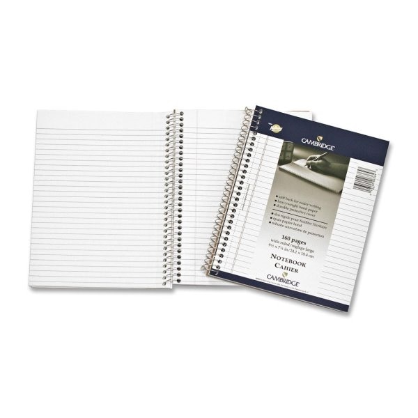 Cambridge Wire bound Office Pads, 9-1/2" x 7- 1/4", 160 Pages