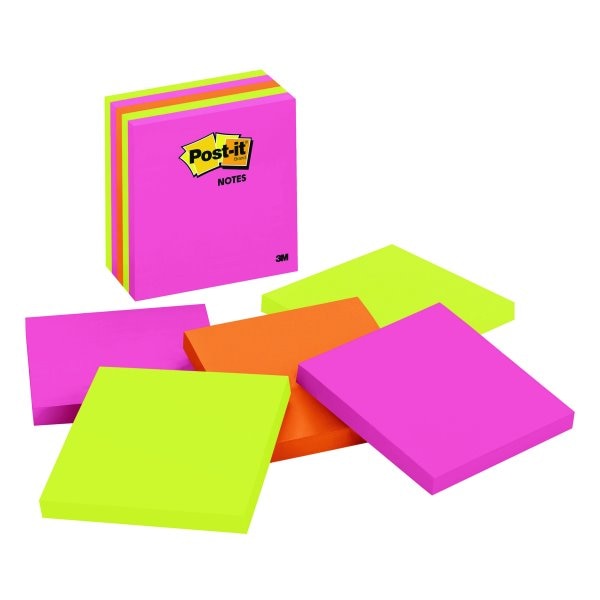 Post-it® Notes, 4" x 4", Capetown Colours