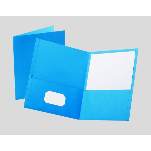 Twin Pocket Portfolio, Light Blue