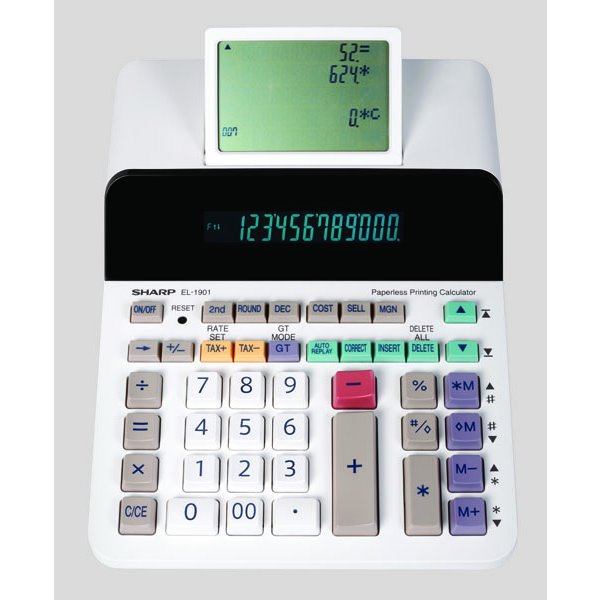 Sharp ELDP9001 Paperless Printing Calculator