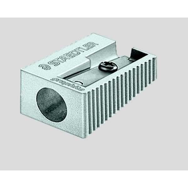 Staedtler Aluminum Pencil Sharpener, Single Hole