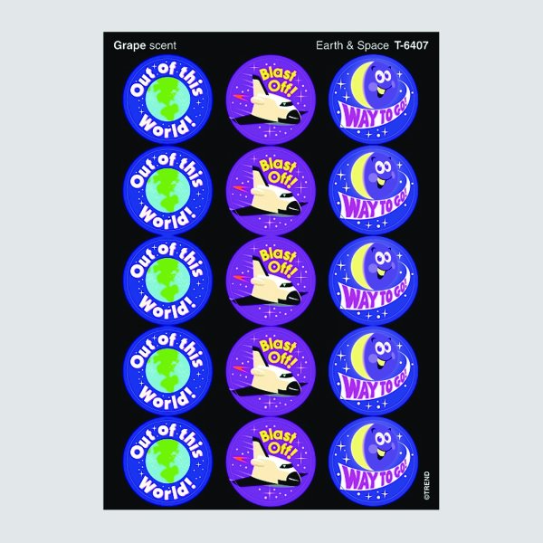 Trend Stinky Stickers Earth & Space, Grape