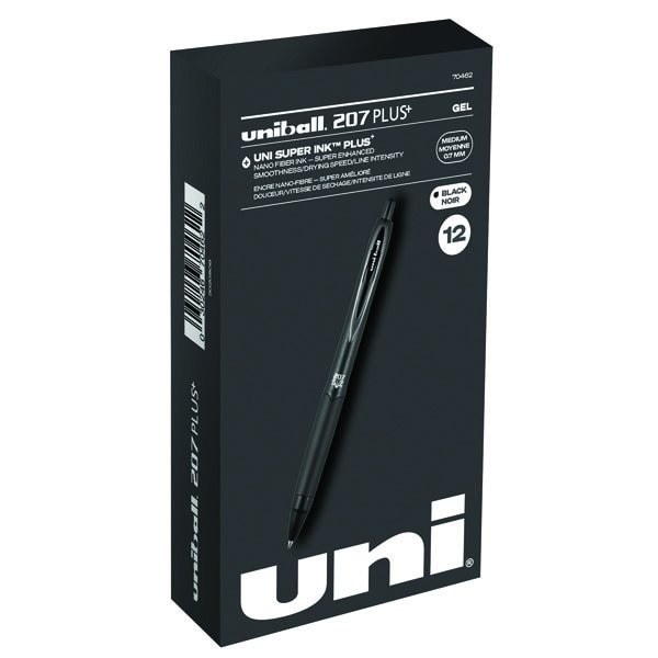 uni-ball® 207™ Plus Retractable Gel Pen, Black